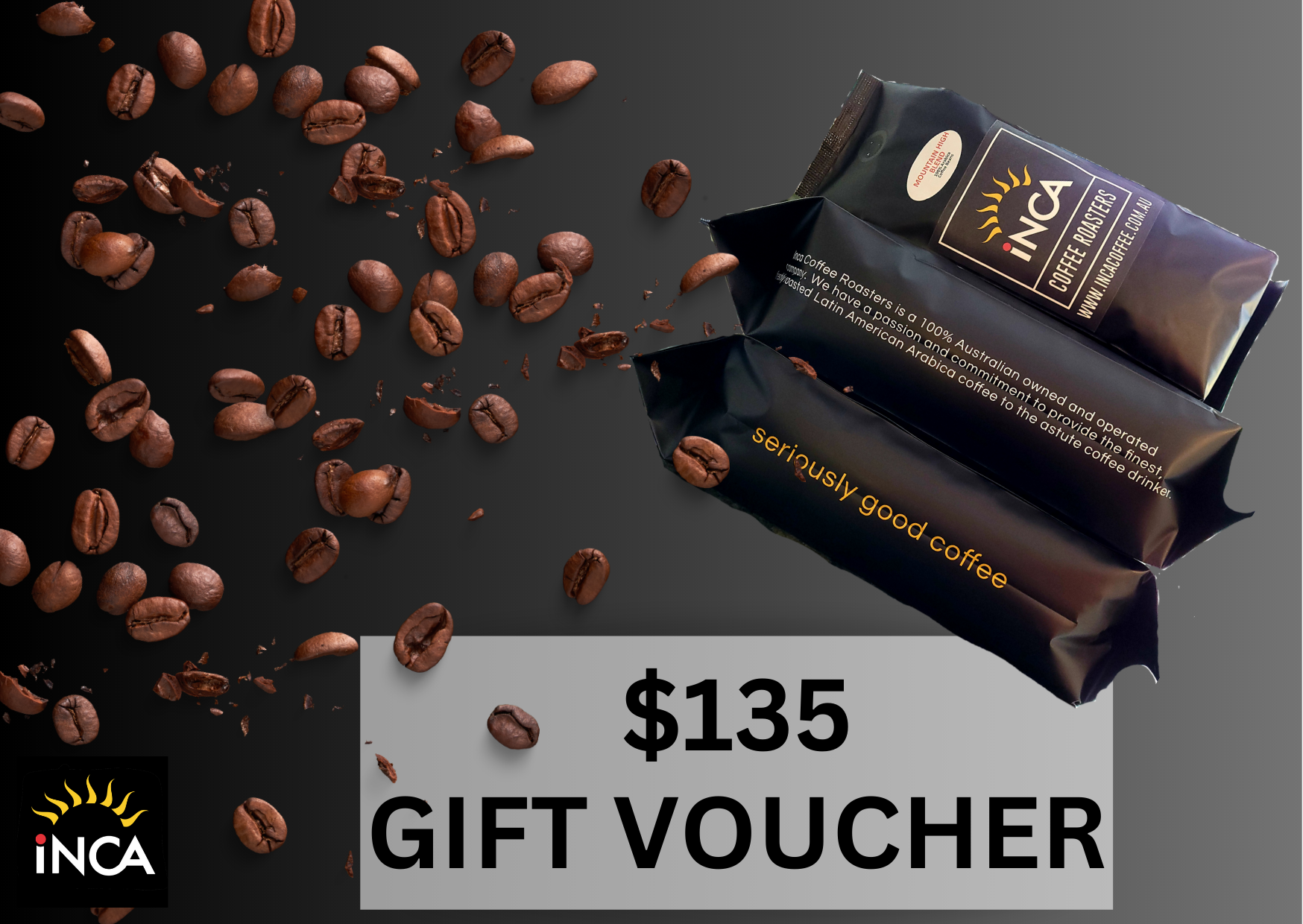 $135 Gift Voucher - Inca Coffee Roasters