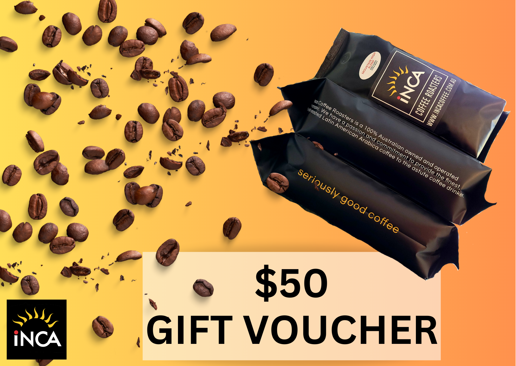 $50 Gift Voucher - Inca Coffee Roasters